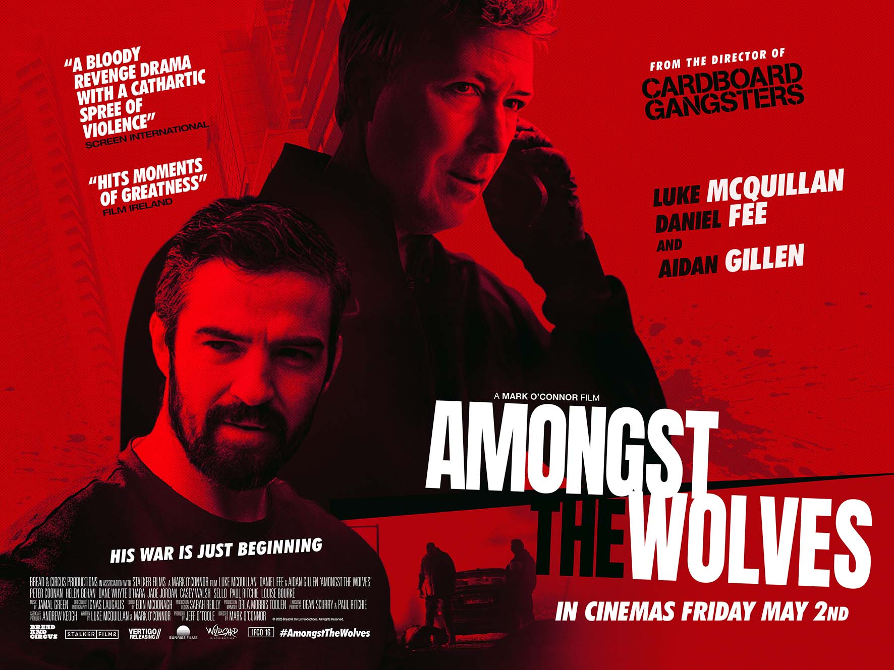 Wildcard Distribution - IRISH CRIME THRILLER ‘AMONGST THE WOLVES’ SET FOR MAY 2ND RELEASE